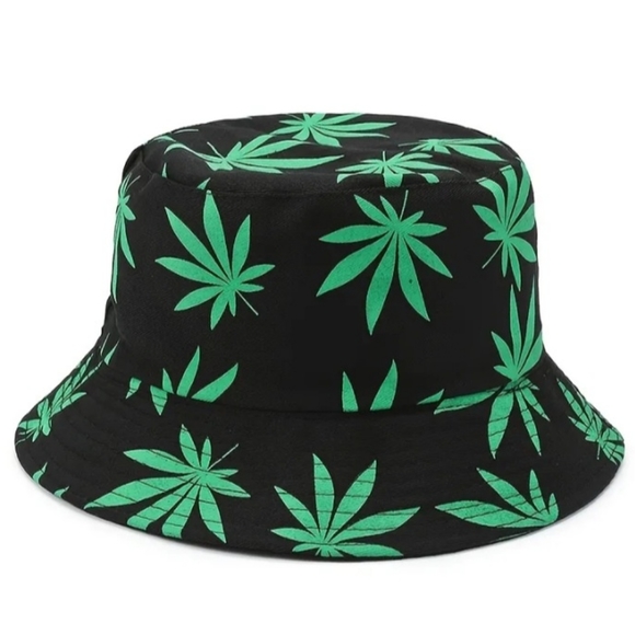 None | Accessories | Cannabis Leaf Bucket Hat | Poshmark